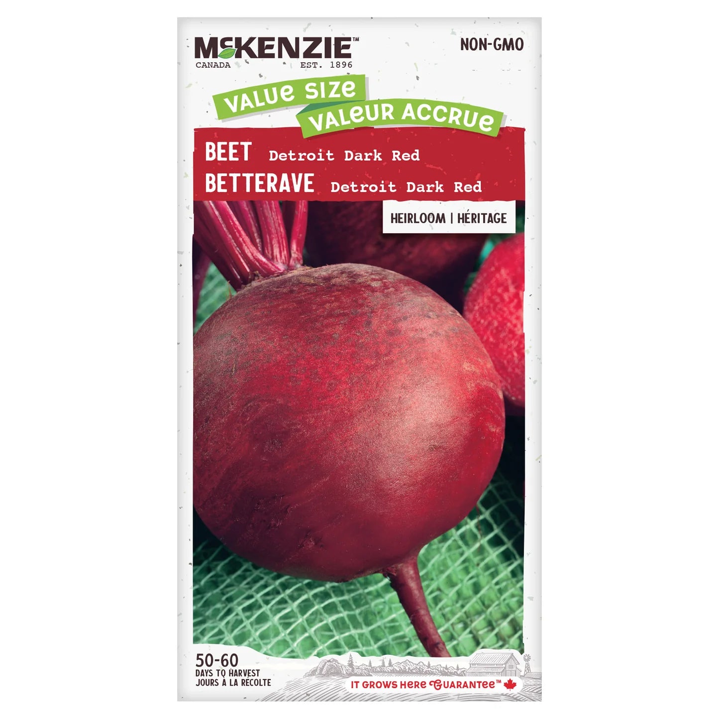 Beet Detroit Dark Red Jumbo Pack - McKenzie Seeds – Wildwood Outdoor Living