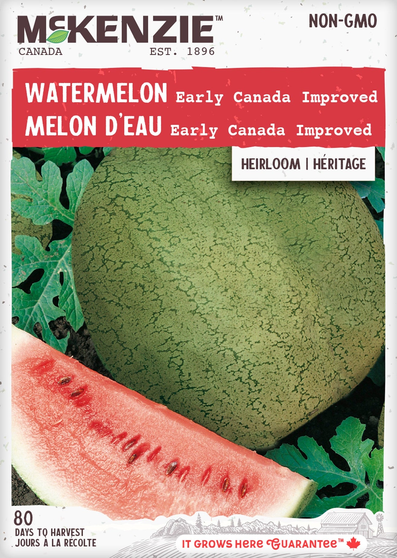 Watermelon Early Canada Improved - McKenzie Seeds – Wildwood Outdoor Living