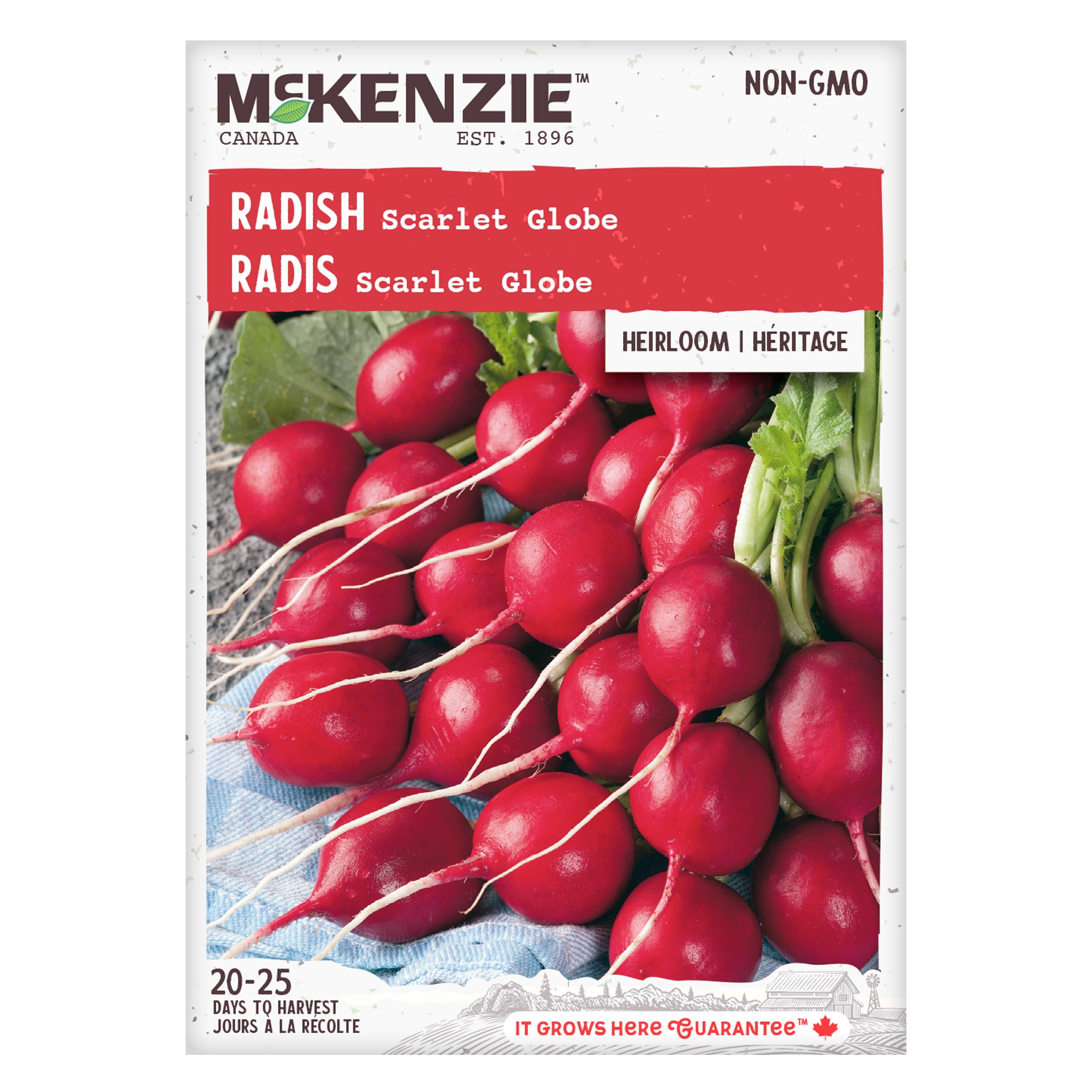 Radish Scarlet Globe - McKenzie Seeds – Wildwood Outdoor Living