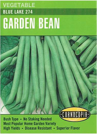 Bean Blue Lake 274 - Cornucopia Seeds – Wildwood Outdoor Living
