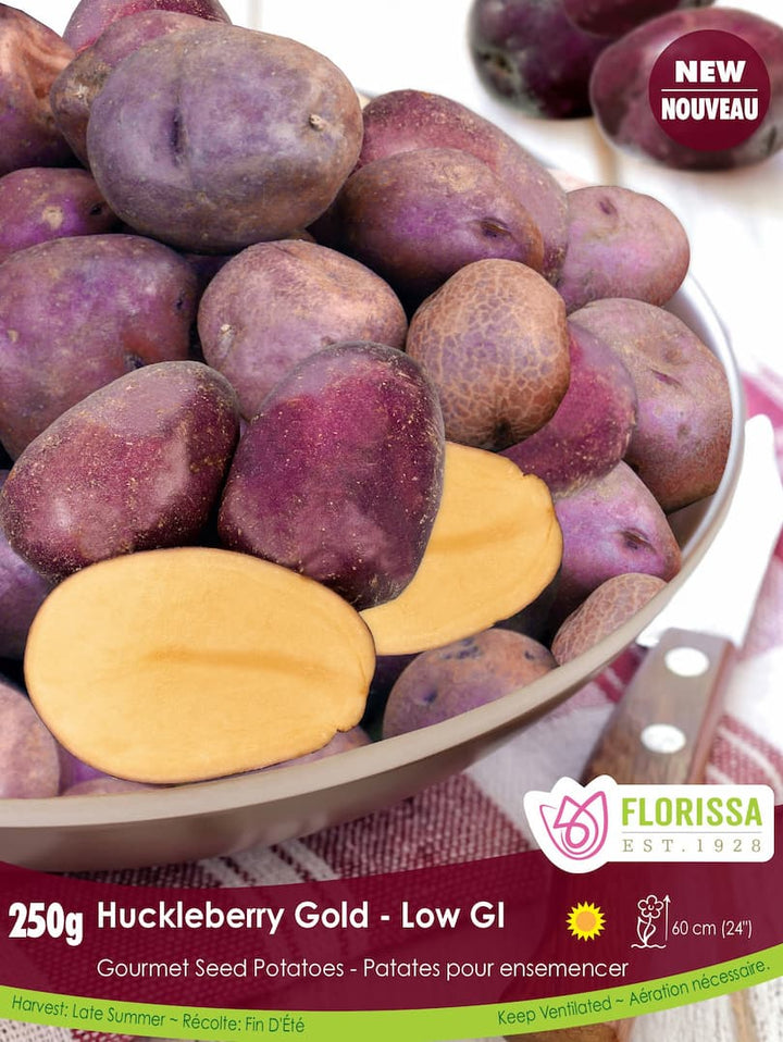 Gourmet Seed Potato | Huckleberry Gold, 250g Pack – Wildwood Outdoor Living