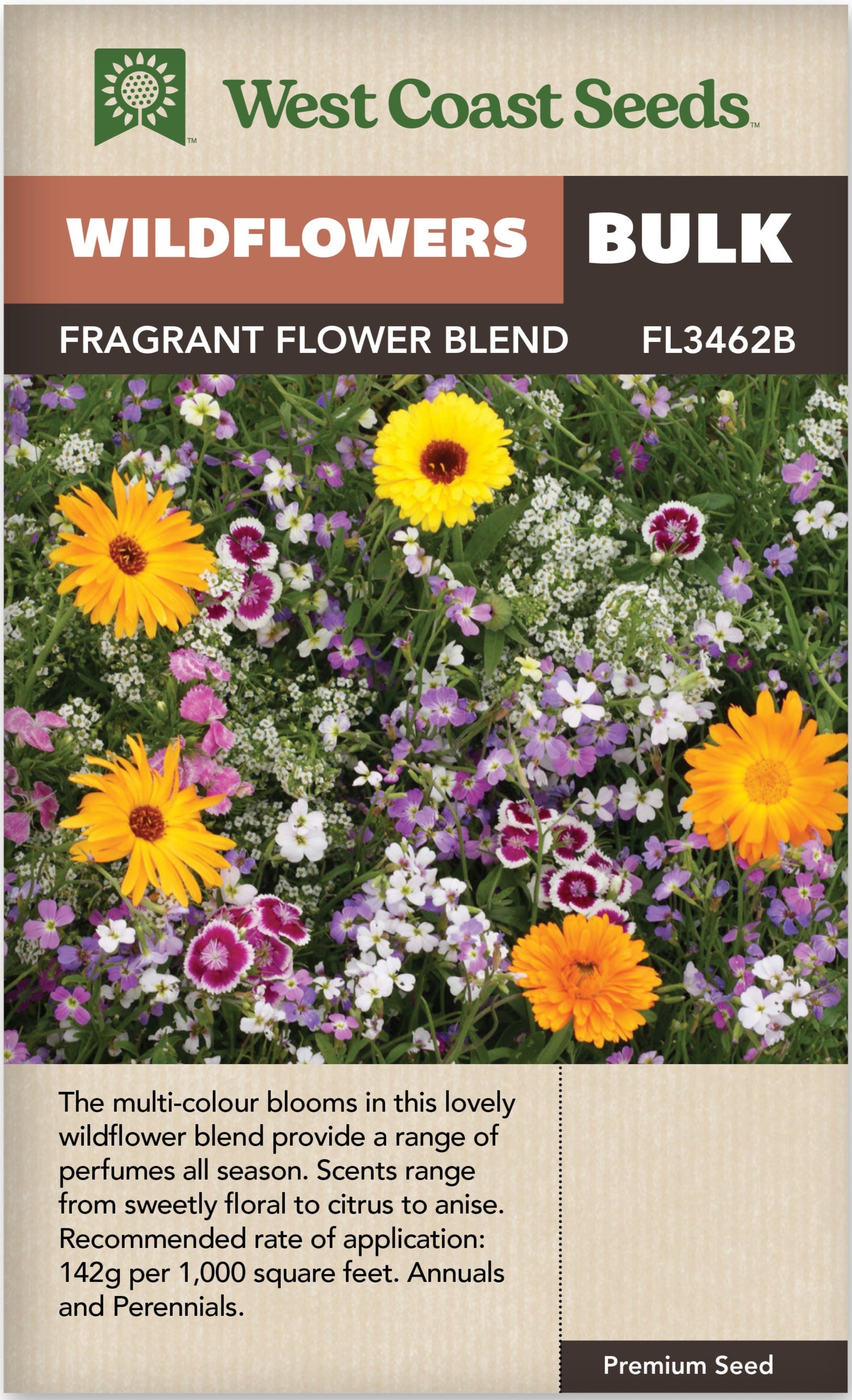 Wildflowers Fragrant Flower Blend - West Coast Seeds – Wildwood Outdoor ...