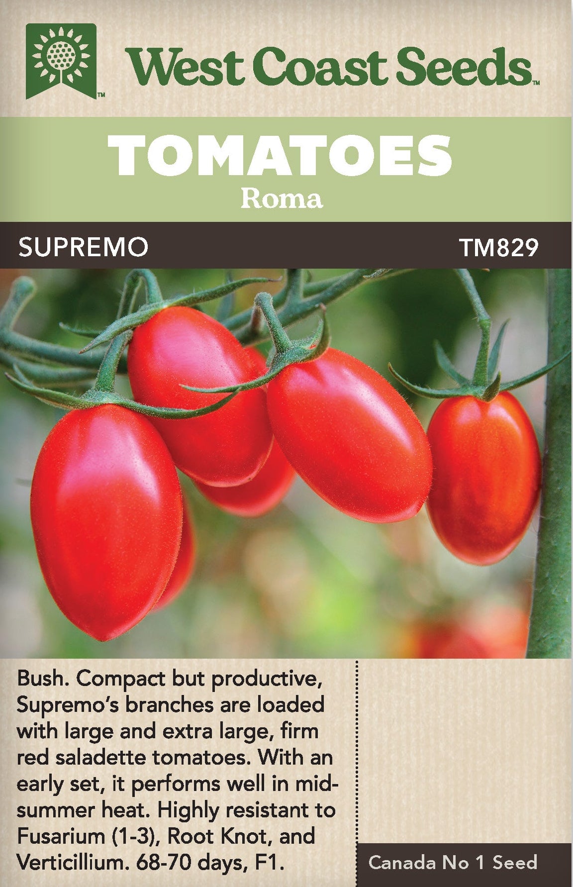 Tomato Supremo - West Coast Seeds – Wildwood Outdoor Living