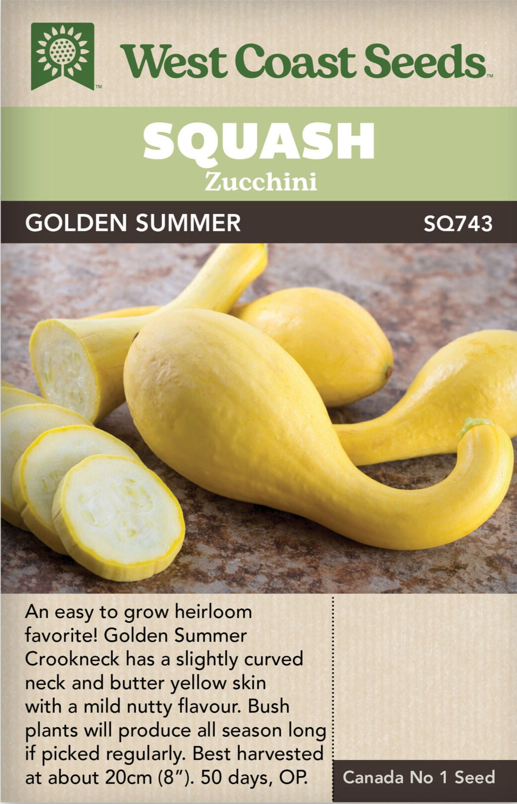 Zucchini Golden Summer - West Coast Seeds – Wildwood Outdoor Living