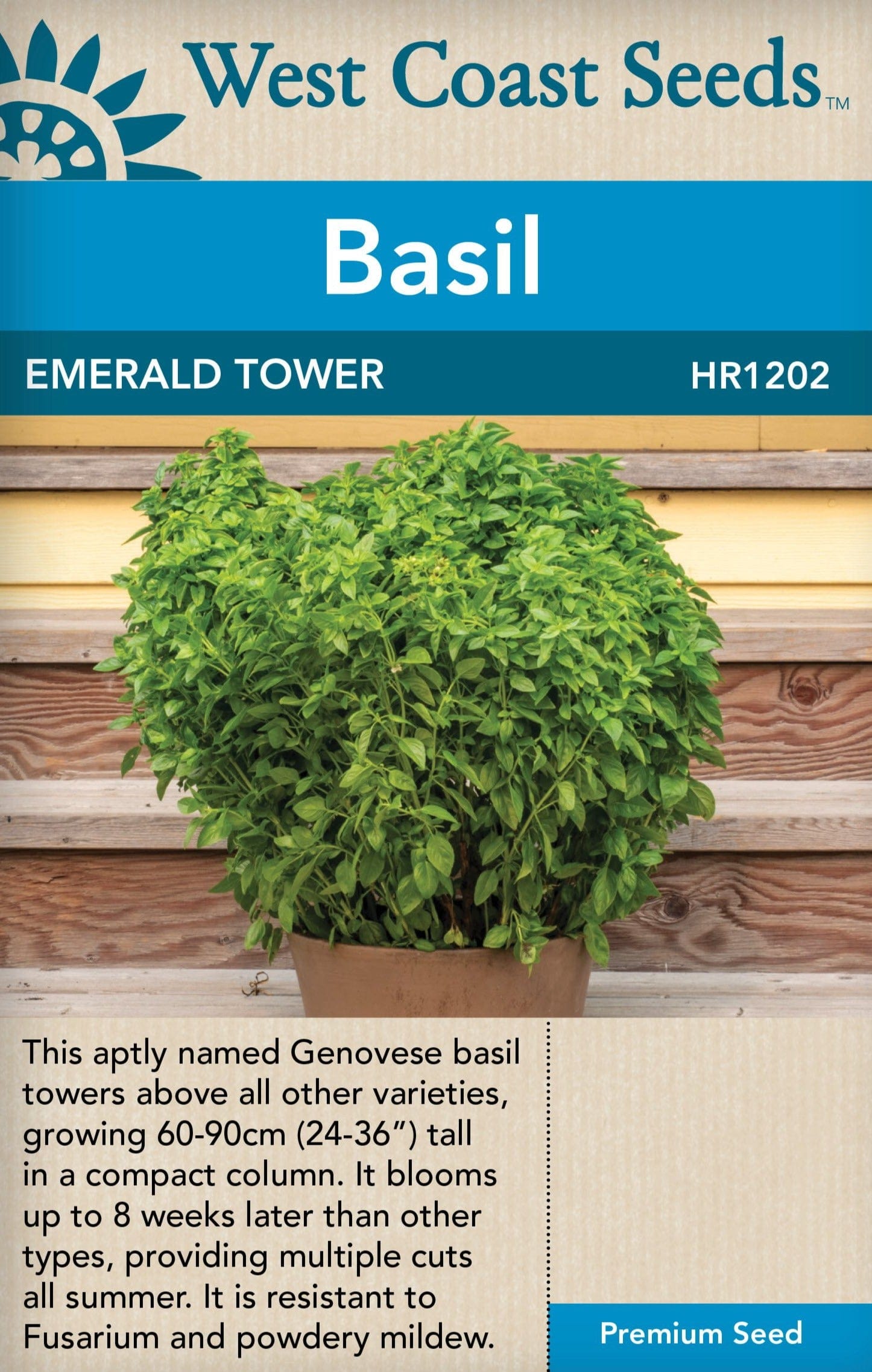 Basil Emerald Tower - West Coast Seeds – Wildwood Outdoor Living