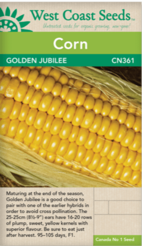 Corn Golden Jubilee - West Coast Seeds – Wildwood Outdoor Living