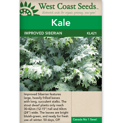Kale Improved Siberian - West Coast Seeds – Wildwood Outdoor Living